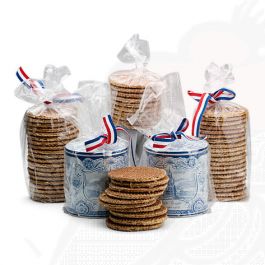 Handmade Gouda wafers in an old Dutch cookie can! | Buy Online