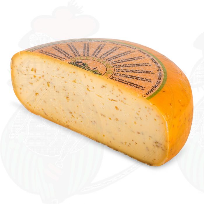 Low-sodium cheese Cumin - salt-free cheese | Half a cheese 2,5 kilo / 5 ...