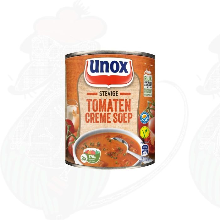 Unox Soep in Blik Stevige Tomatensoep Crème 3 Porties 800ml